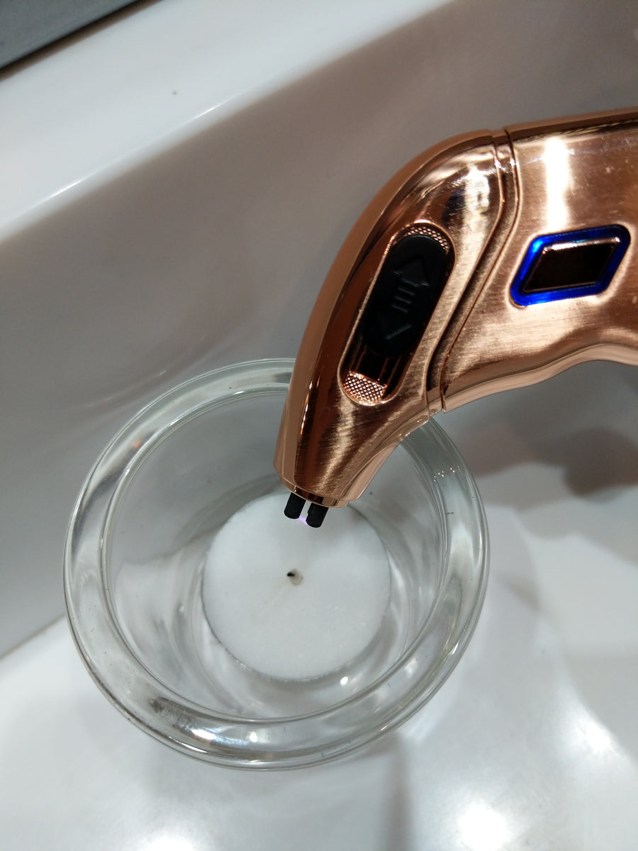 Torch Style Plasma Lighter - For Pipes, Bongs & Bowls - Rose Gold ...