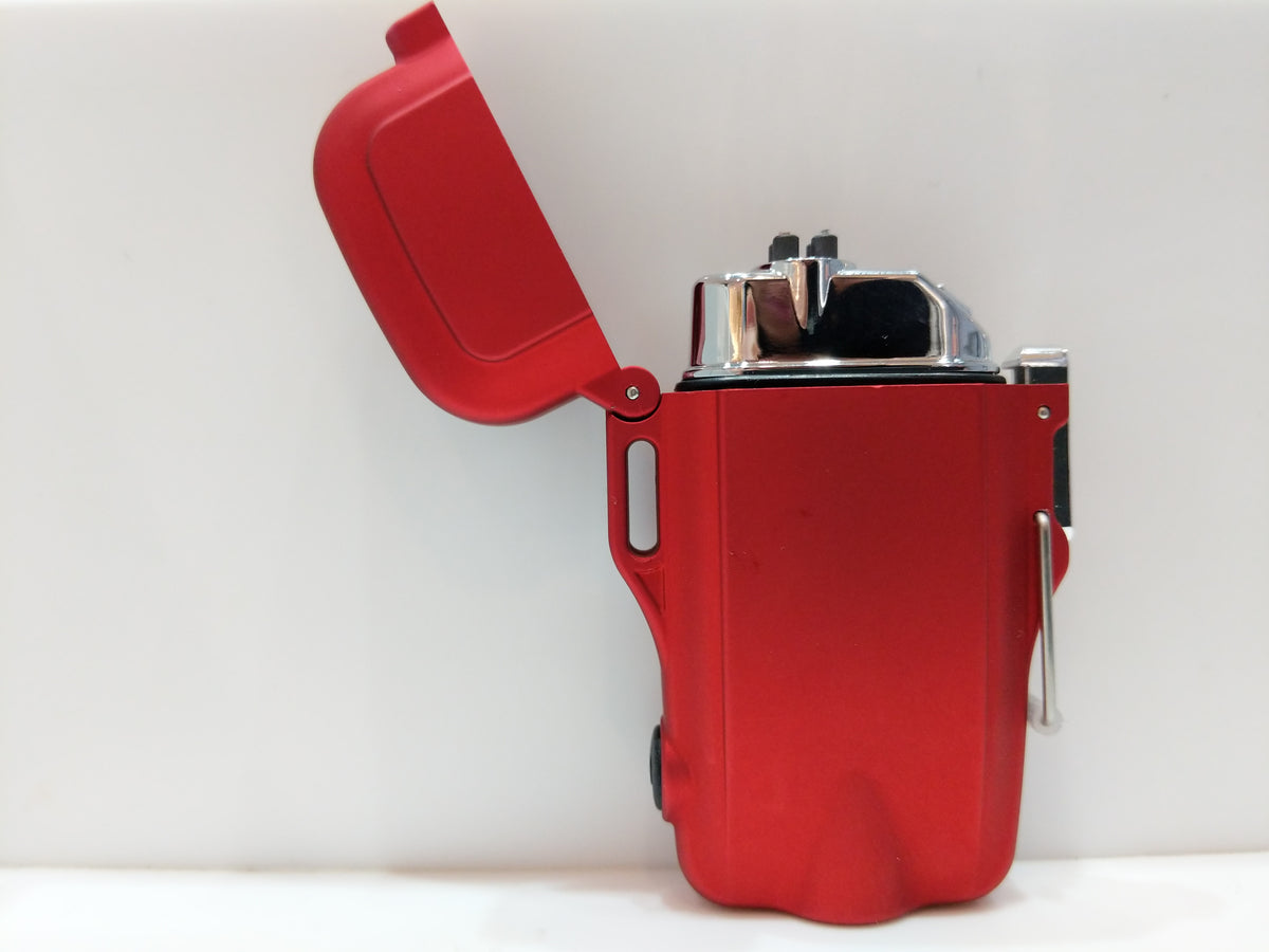 Red Waterproof Flashlight & Lighter - Compact – Rolls Plasma Lighter